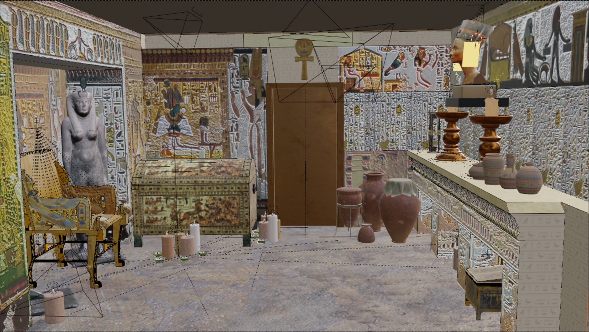 3D Nefertari Tomb 3D Model - TurboSquid 2189151