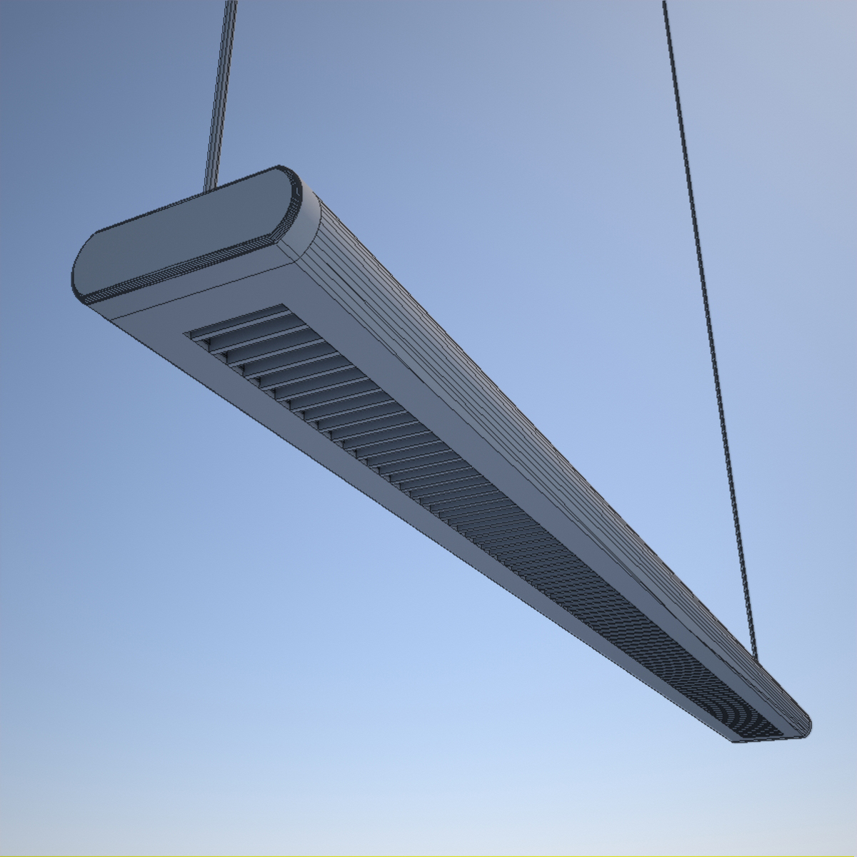 fluorescent ceiling light 3d 3ds