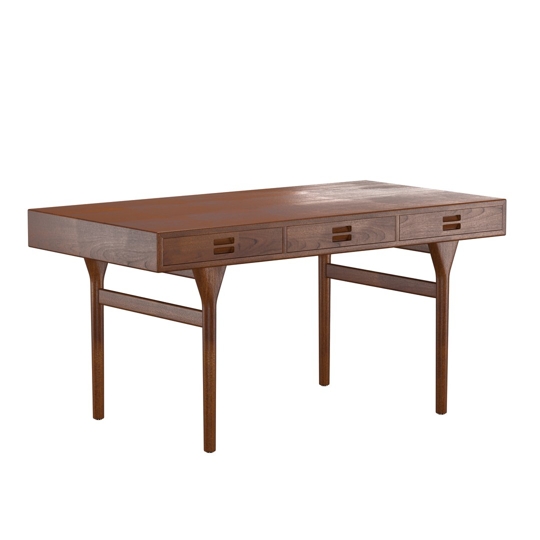 3D Model Midcentury Danish Desk - TurboSquid 2143895