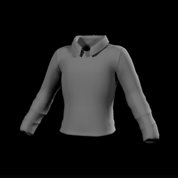 3d standard collared shirt