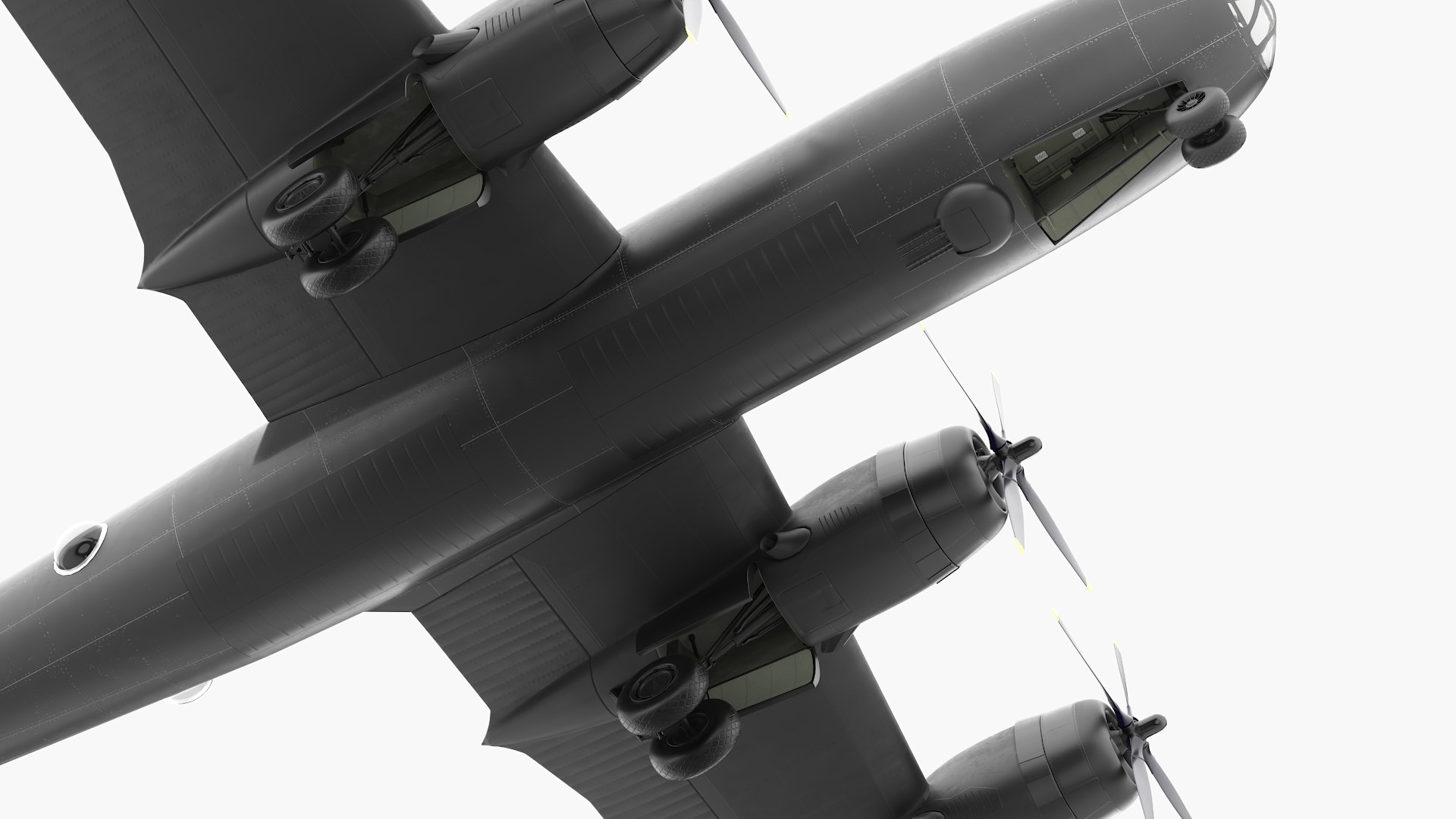 3D Heavy Strike Bomber Black Model - TurboSquid 2378873