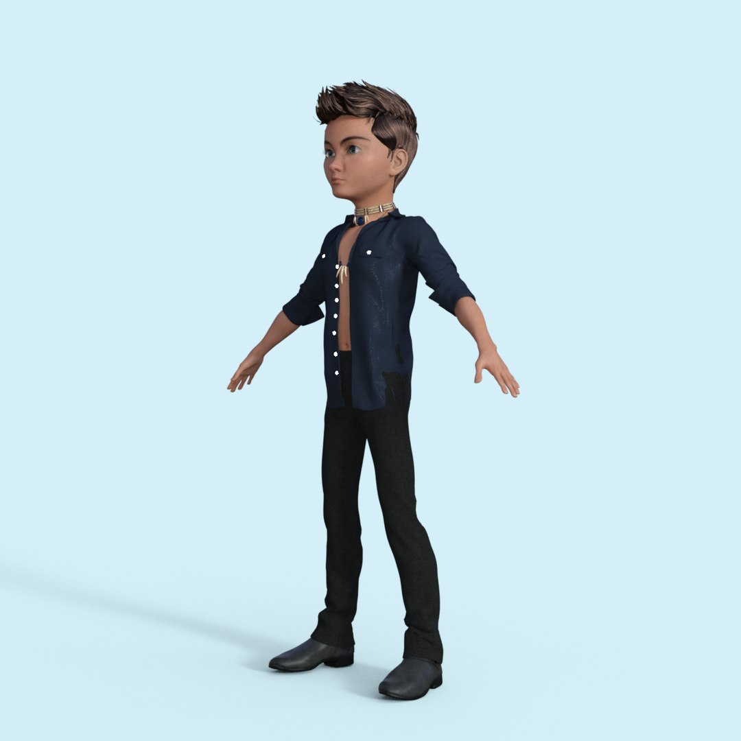 3D Cartoon Pop Star Rigged - TurboSquid 2023438