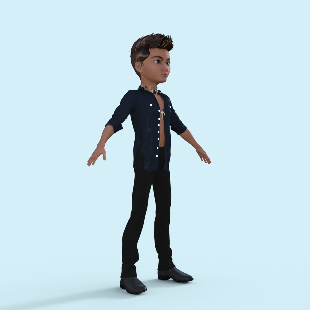 3D Cartoon Pop Star Rigged - TurboSquid 2023438