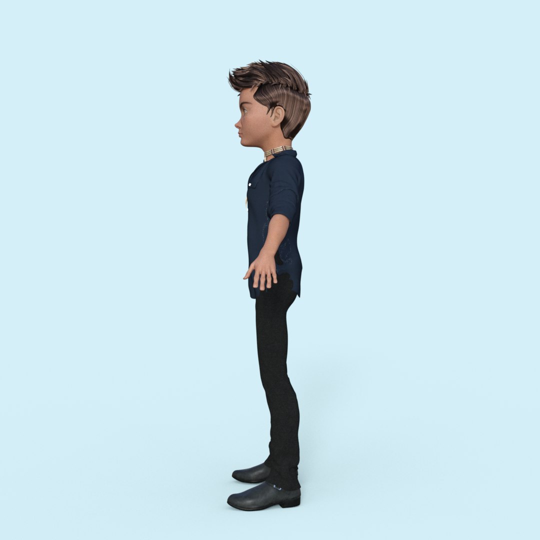 3D Cartoon Pop Star Rigged - TurboSquid 2023438