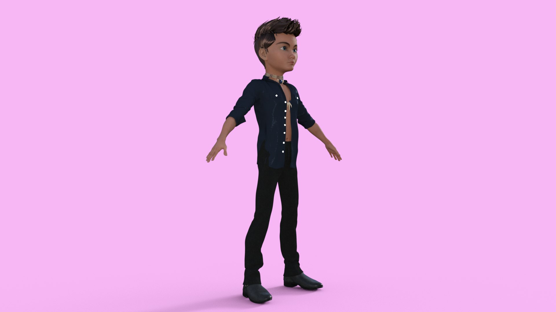 3D Cartoon Pop Star Rigged - TurboSquid 2023438