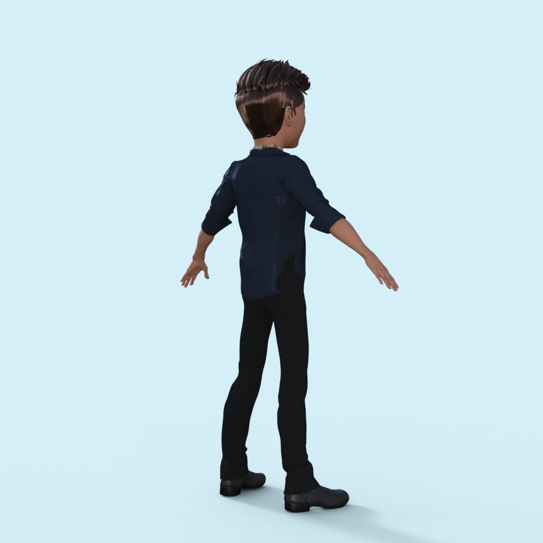 3D Cartoon Pop Star Rigged - TurboSquid 2023438