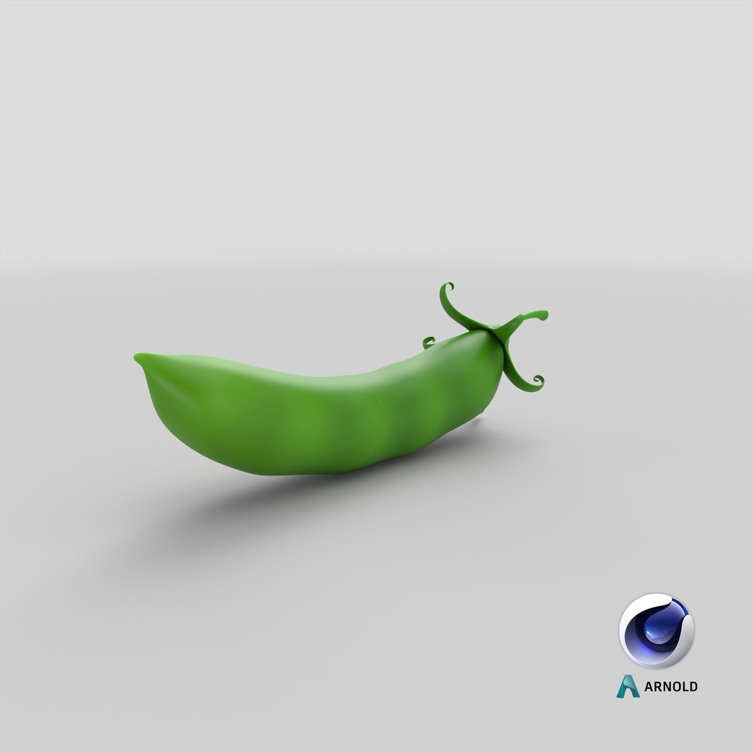 3D Cartoon Peas - TurboSquid 2107127