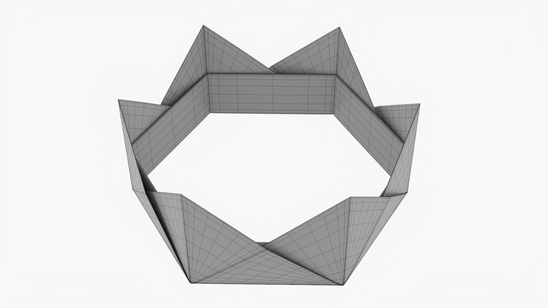 Paper Crown Origami 3D Model - TurboSquid 1770496