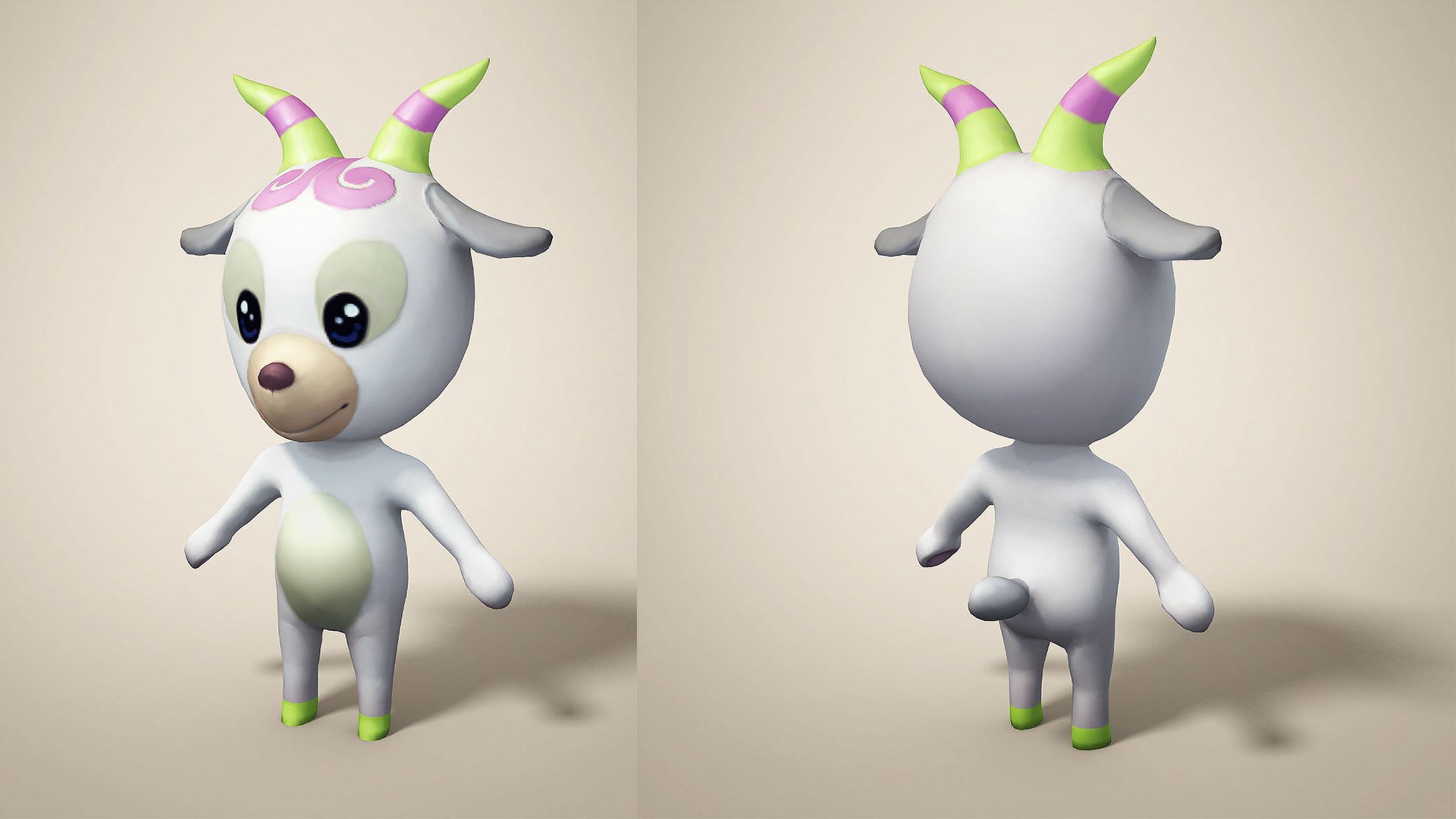 3D Cartoon Sheep Model - TurboSquid 1699276