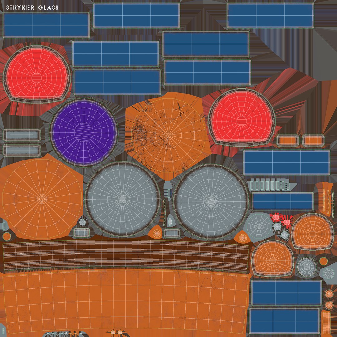 3D M1130 Stryker CV Slat Armour PBR Model - TurboSquid 2427650