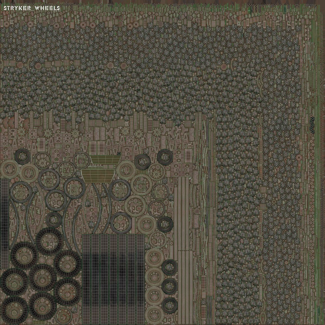 3D M1130 Stryker CV Slat Armour PBR Model - TurboSquid 2427650