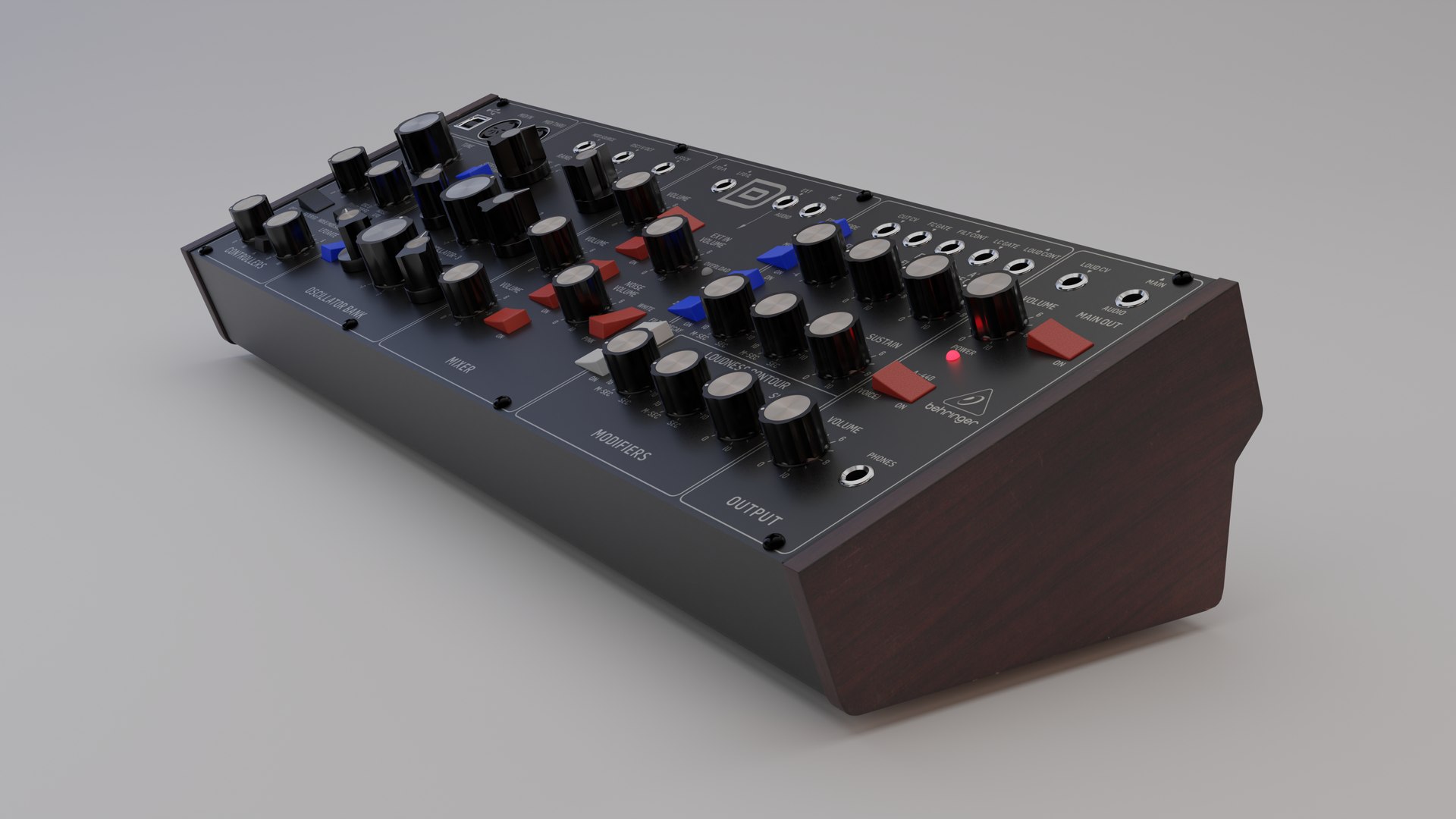 3D Behringer Model D Synthesizer Model - TurboSquid 2228278