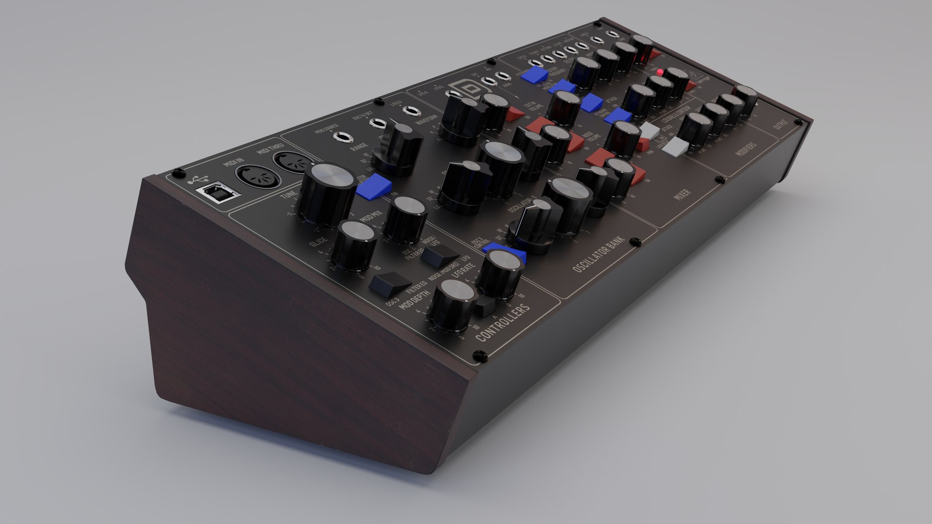 3D Behringer Model D Synthesizer Model - TurboSquid 2228278