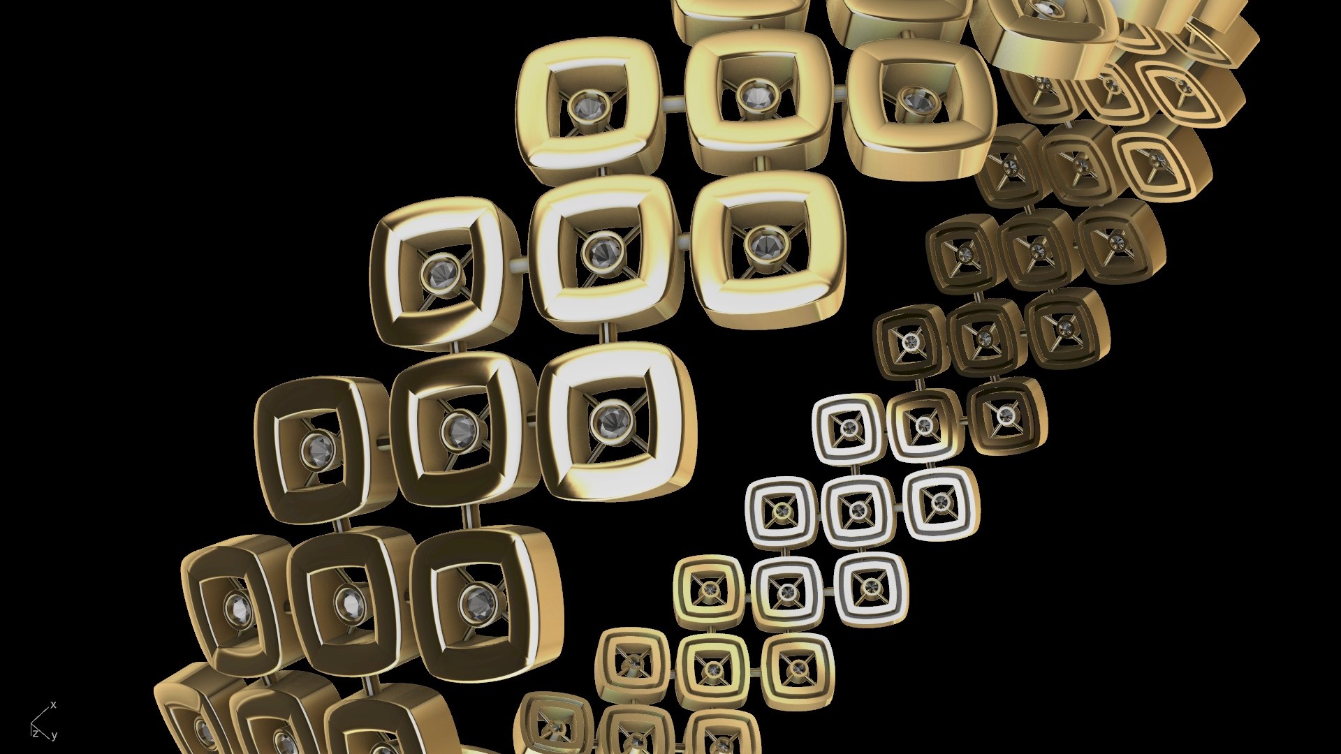 3D Diamond Rhombus Tile Bangle - TurboSquid 1889129