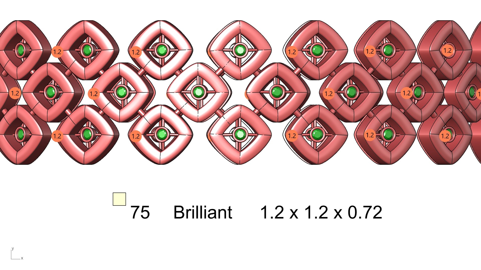 3D Diamond Rhombus Tile Bangle - TurboSquid 1889129