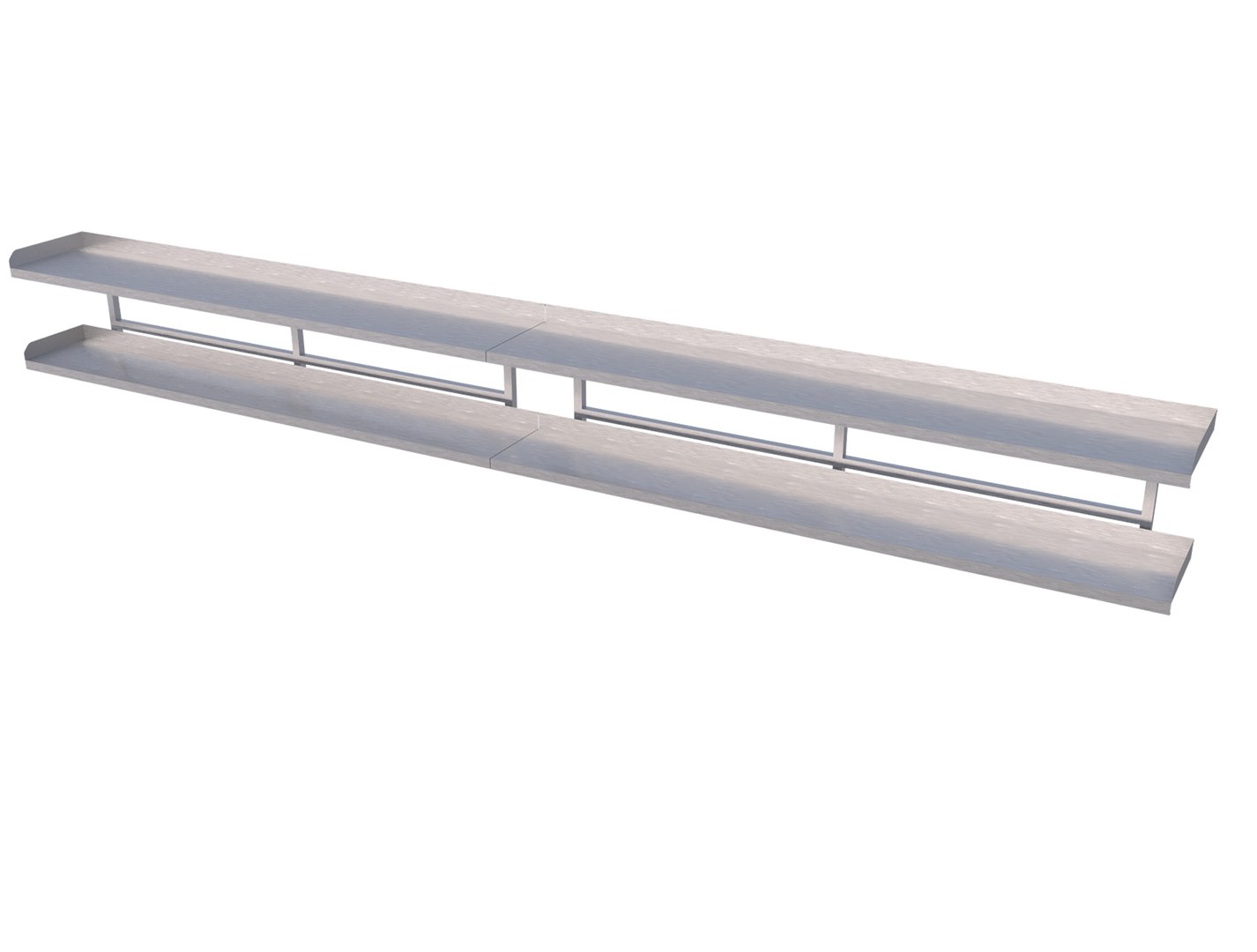 Stainless Steel Overhead Shelf 3D Model - TurboSquid 2247278