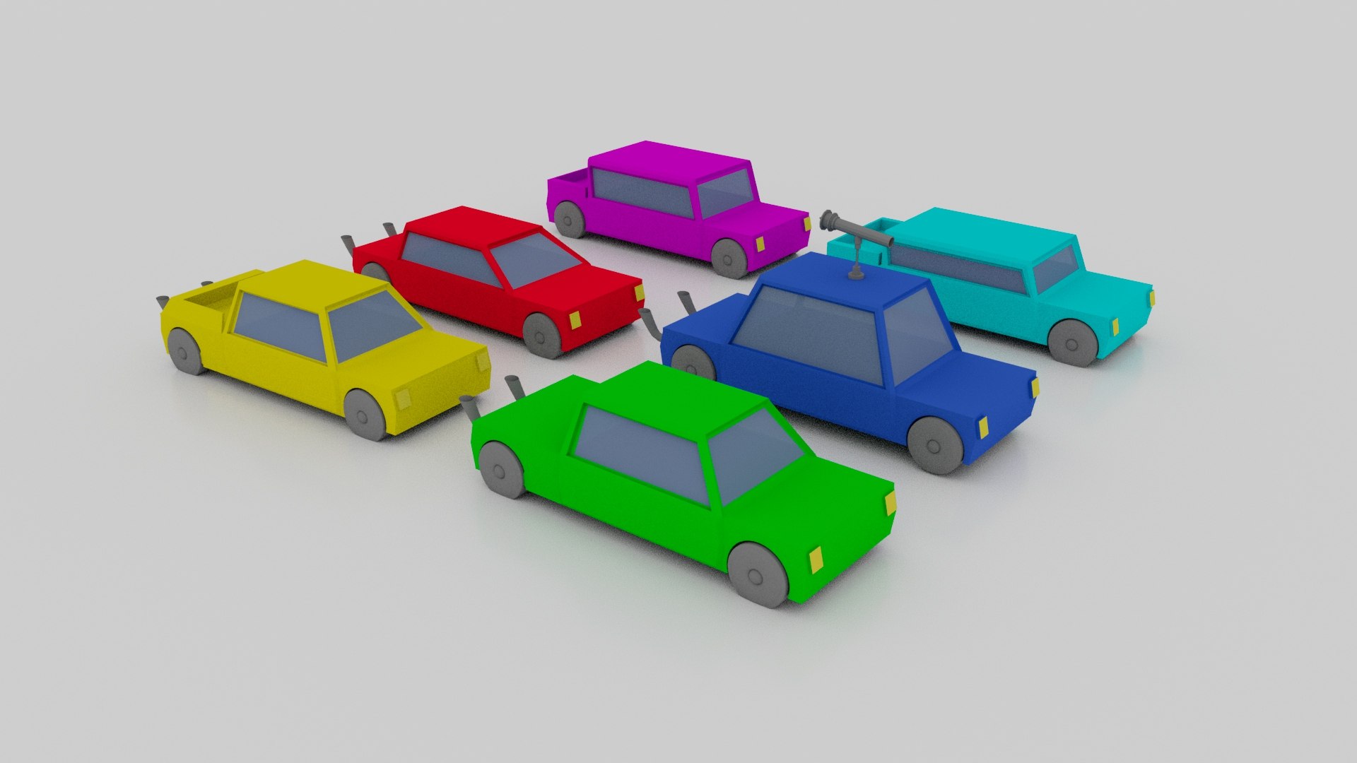 3D Low Poly 6 Racing Car Collection - TurboSquid 2205167