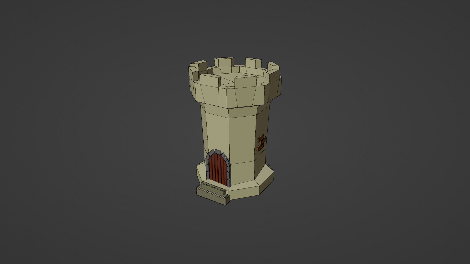 Free 3D Model Low Poly Tower - TurboSquid 2202409