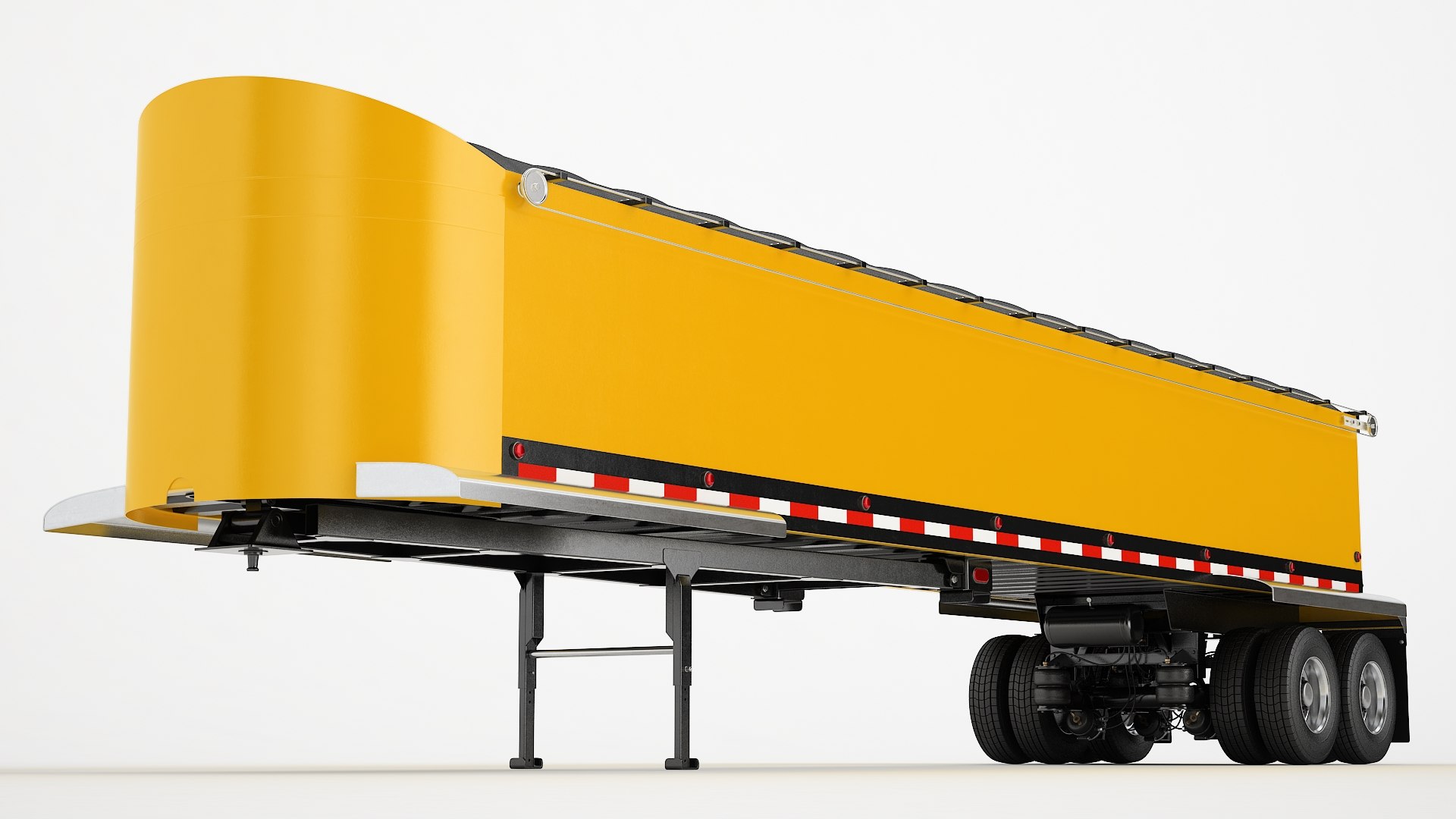 3D End Dump Trailer 04 Model - TurboSquid 2032069