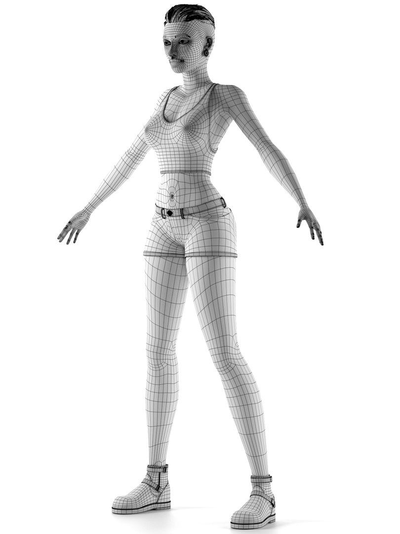 3D Stylized Woman Body - TurboSquid 1347396