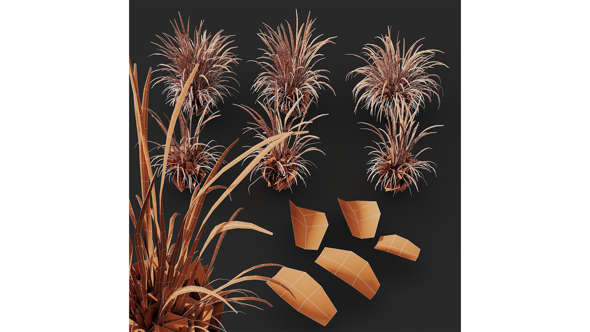 3D HQ Grass Linear Meadow - TurboSquid 2141960