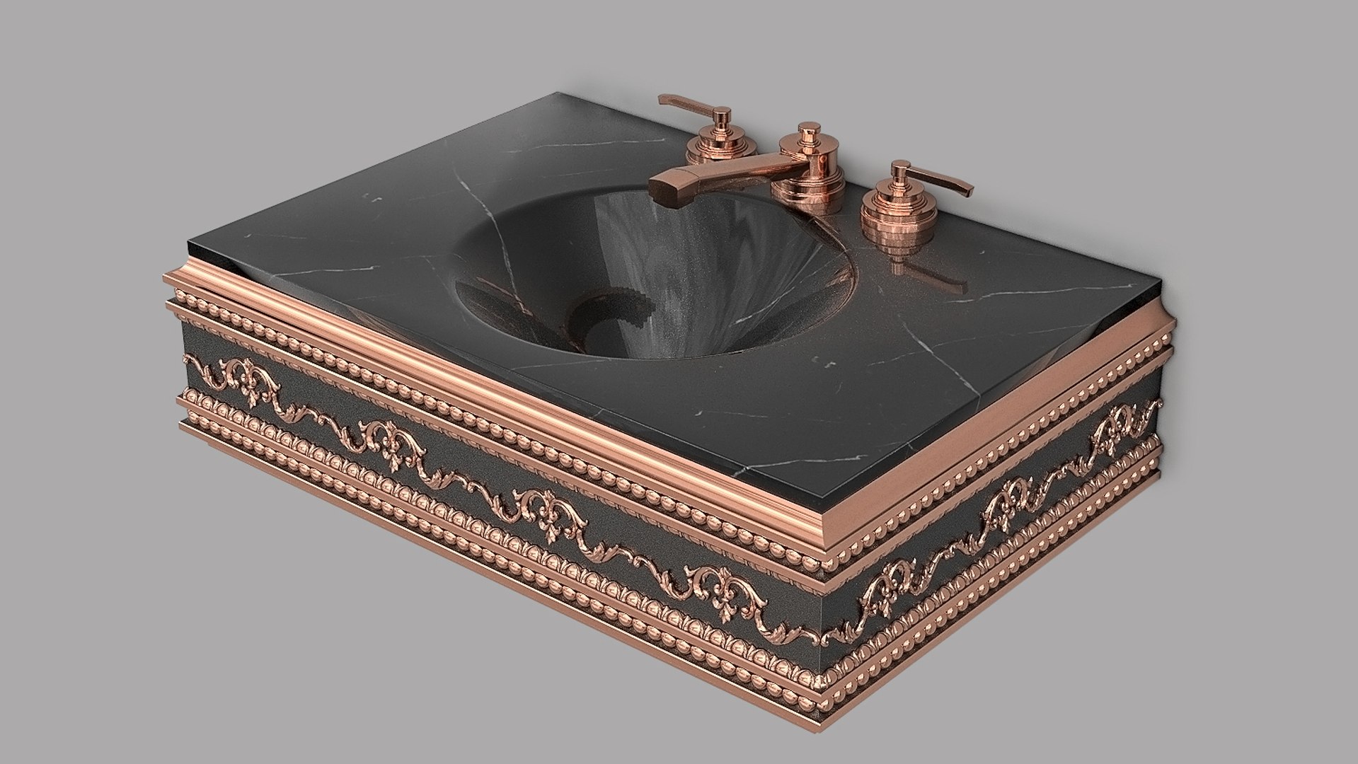 3D Classic Wash Basin - TurboSquid 1564908