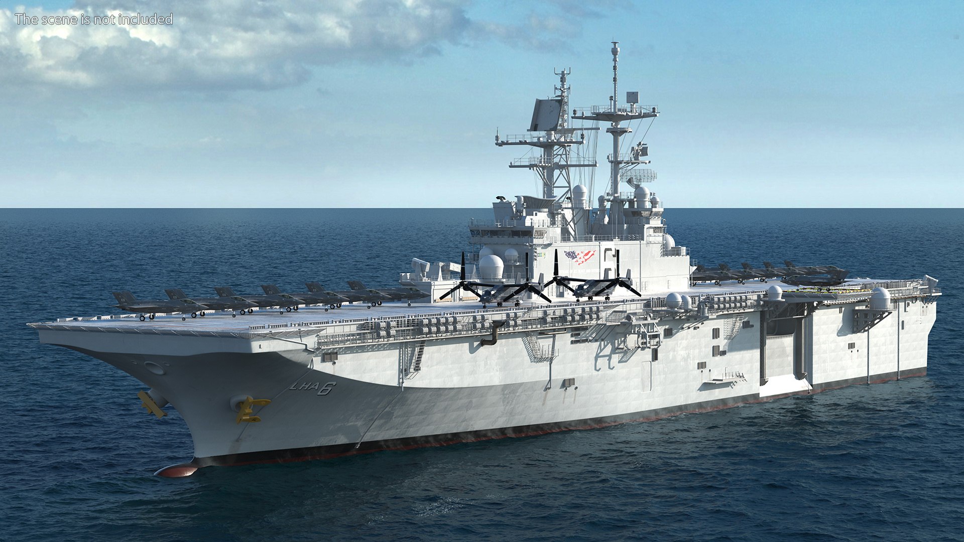 USS America LHA 6 with Aircrafts 3D - TurboSquid 1856502