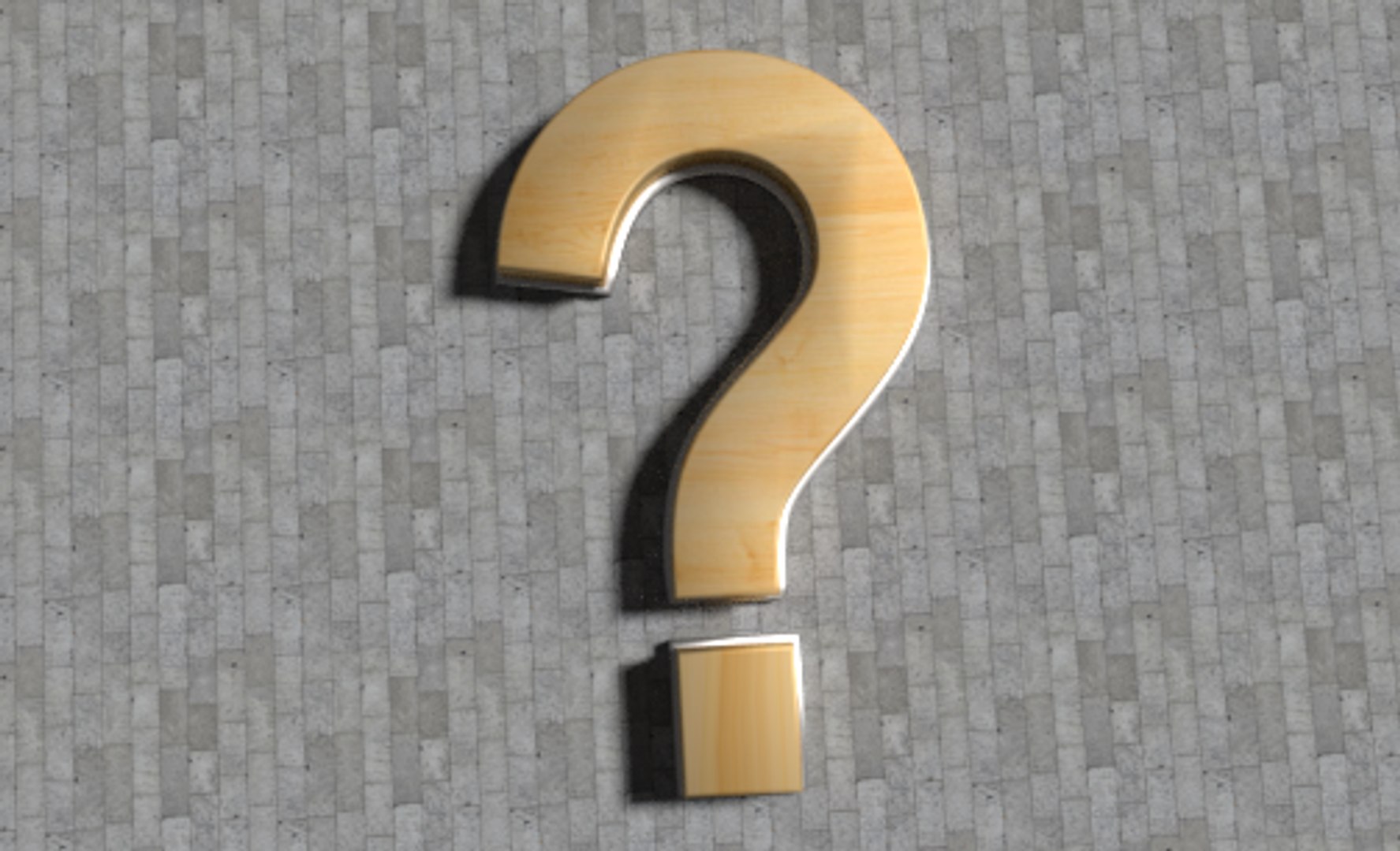 Question Mark Bench 3D Model - TurboSquid 1397505