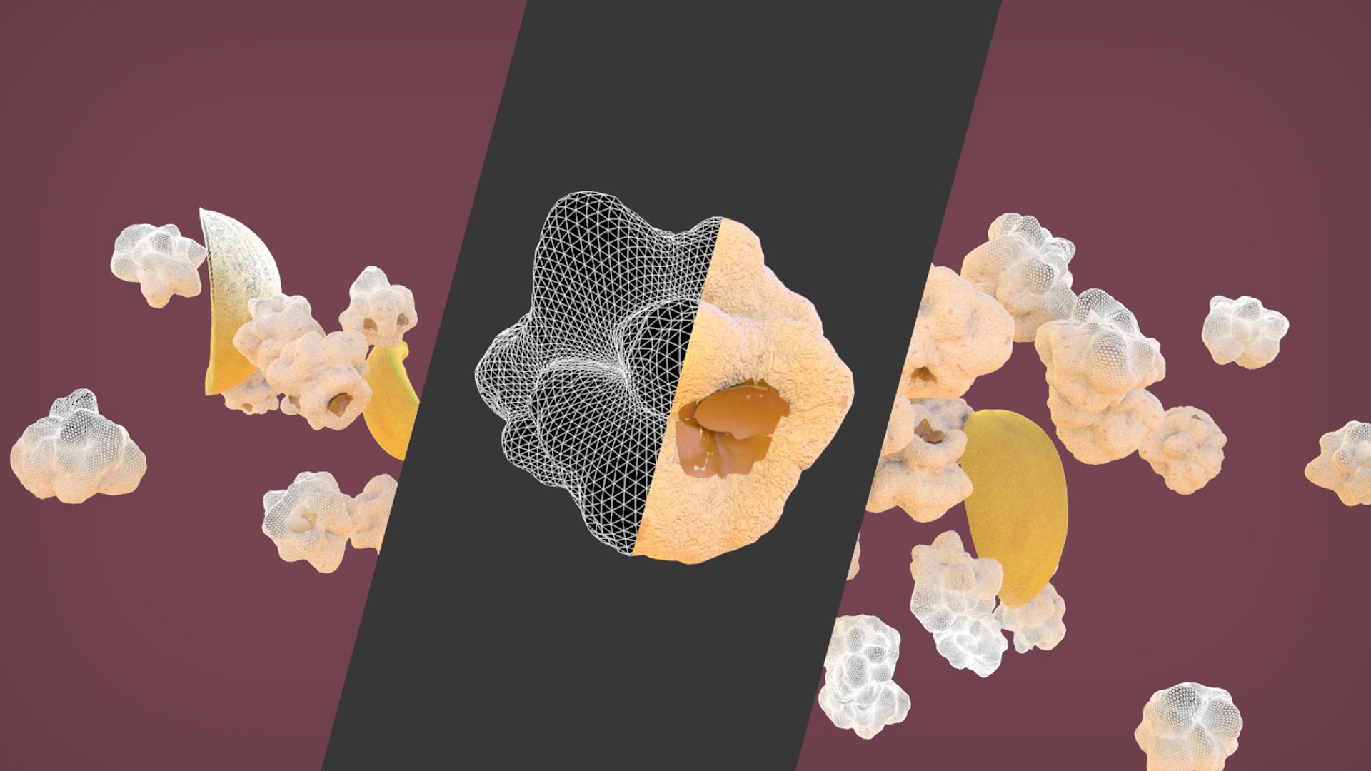 Popcorn Kernels Redshift 3D - TurboSquid 1333811