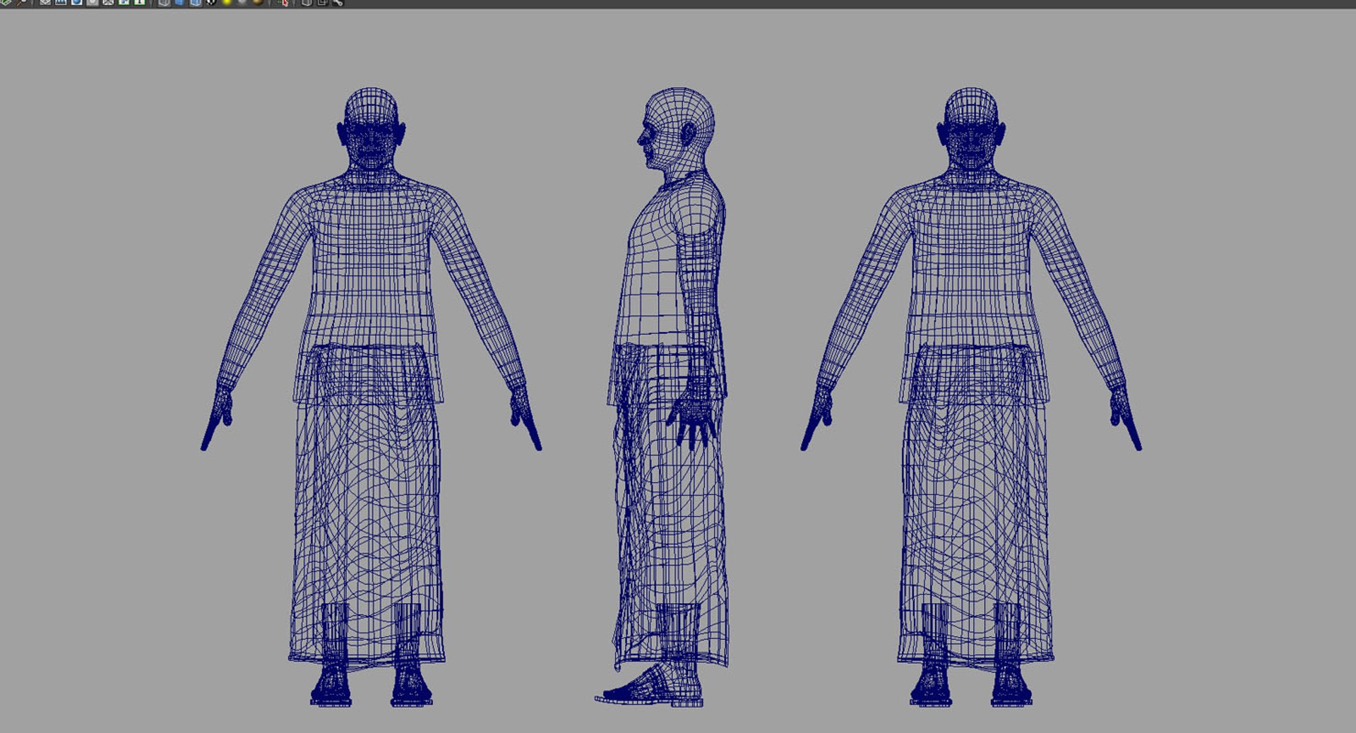 Old Man India Model - TurboSquid 1535337