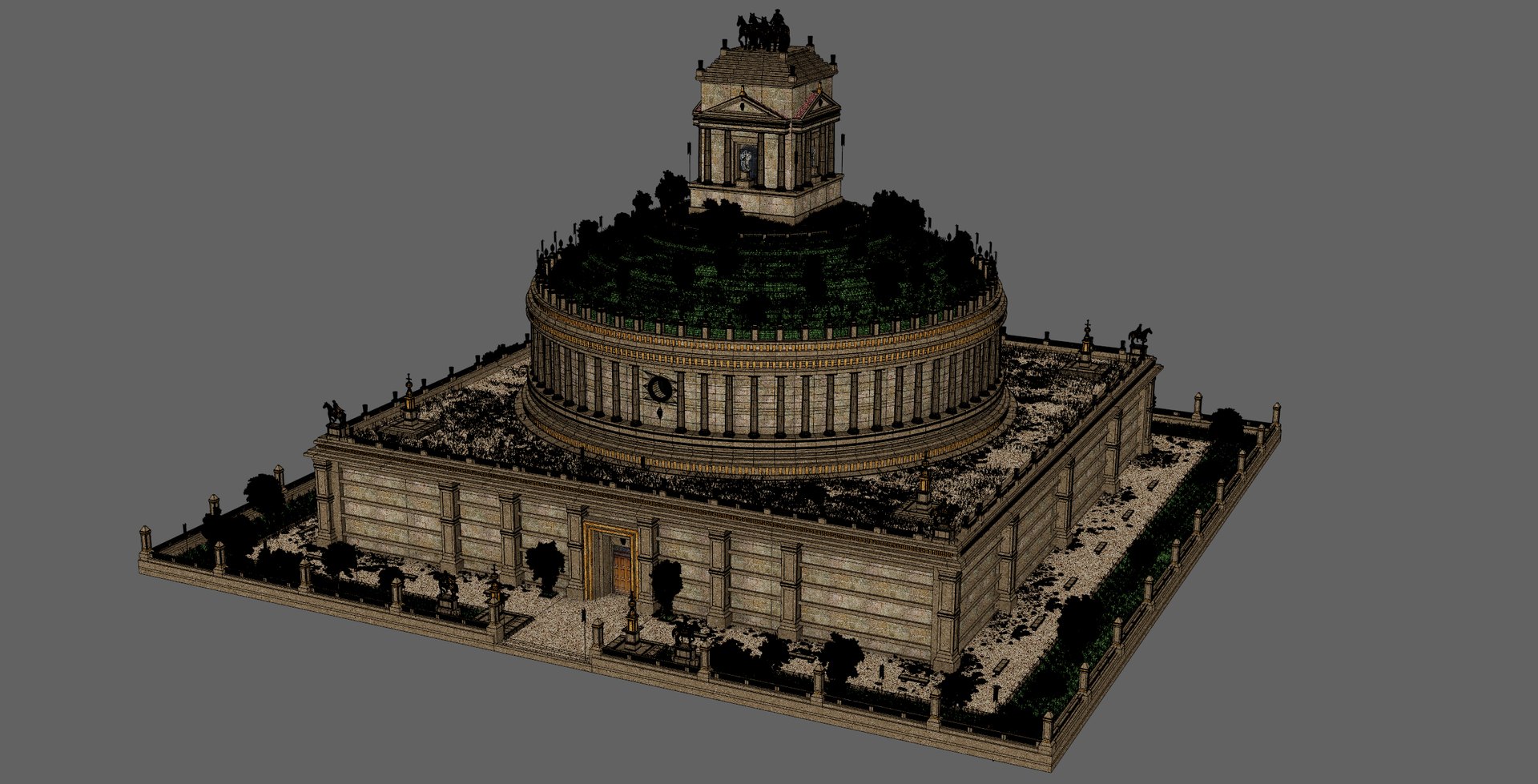 3D Model Mausoleum Hadrian Environment - TurboSquid 2285521