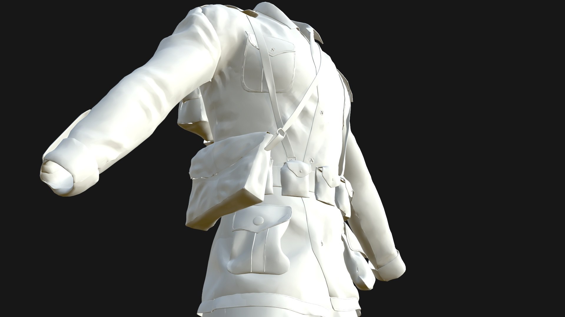 3D military uniform model - TurboSquid 1555788
