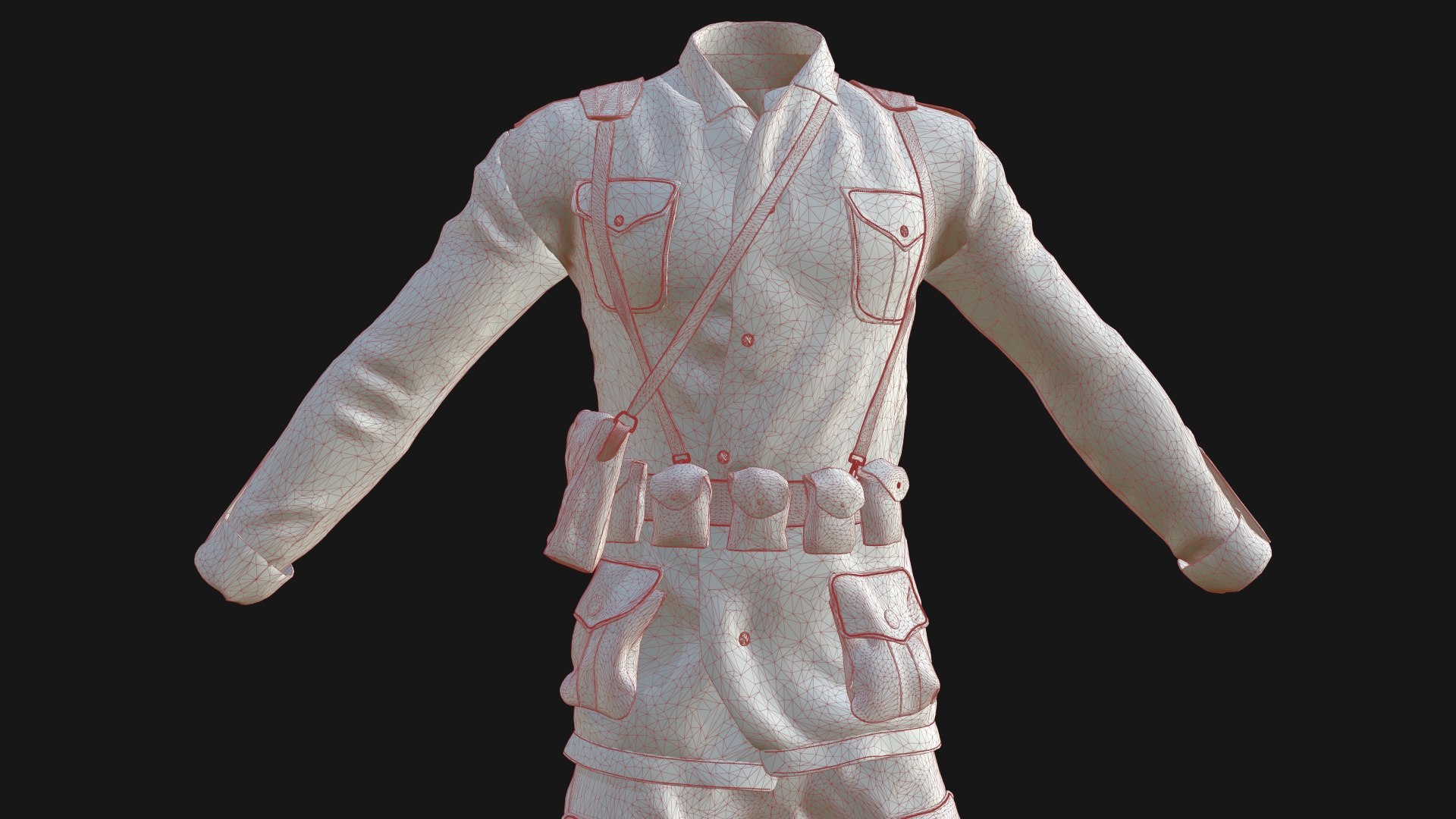 3D military uniform model - TurboSquid 1555788