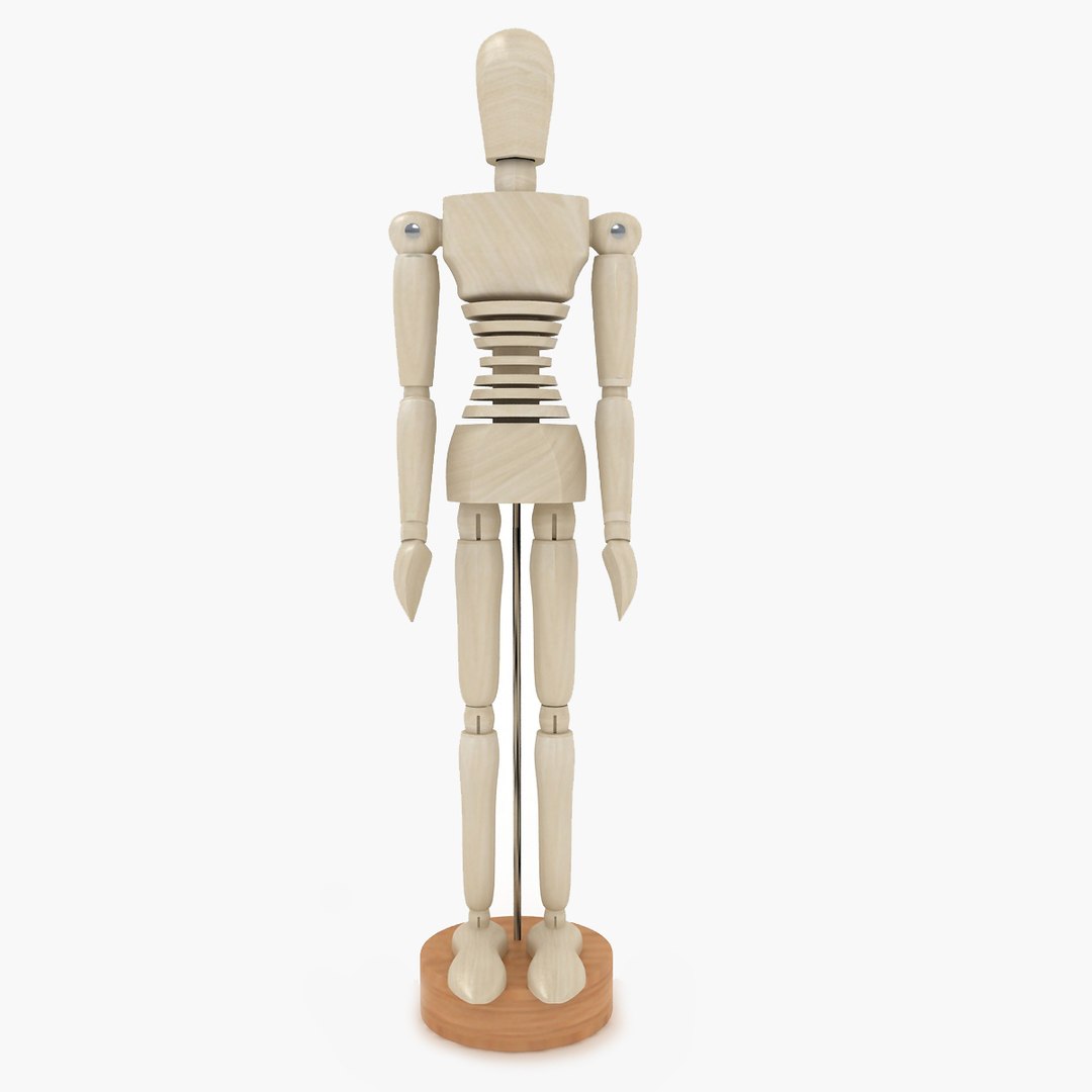 Wooden Mannequin 3D - TurboSquid 2039815
