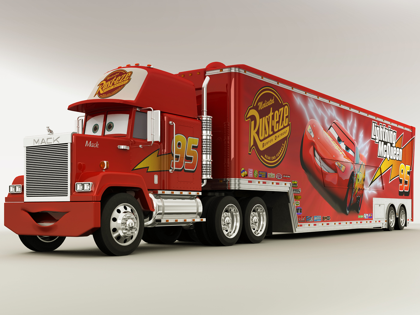 modelo 3d MACK Truck Cartoon - TurboSquid 773326