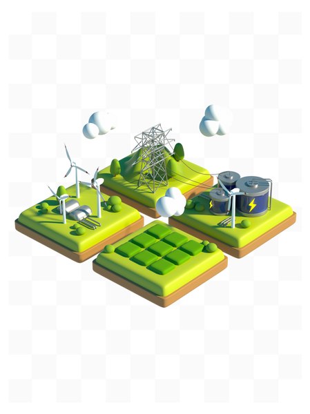 c4D Wind energy field 3D 모델 - TurboSquid 2058442