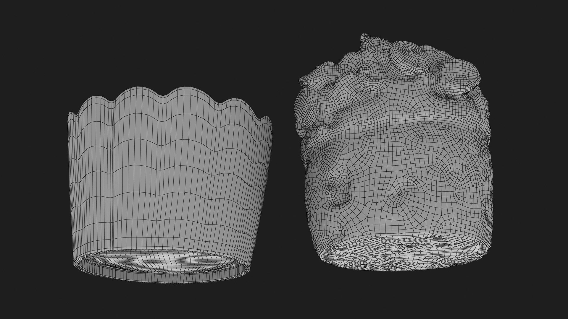 Chocolate Chip Muffins Model - TurboSquid 2162879