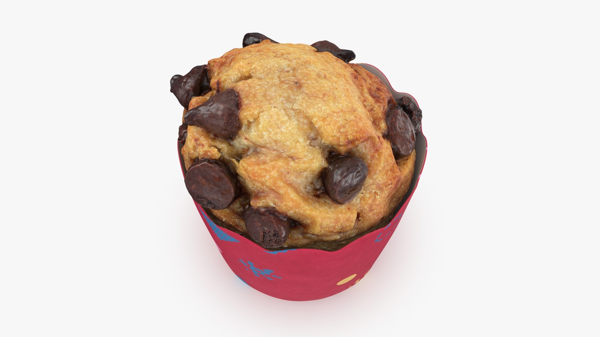 Chocolate Chip Muffins Model - TurboSquid 2162879