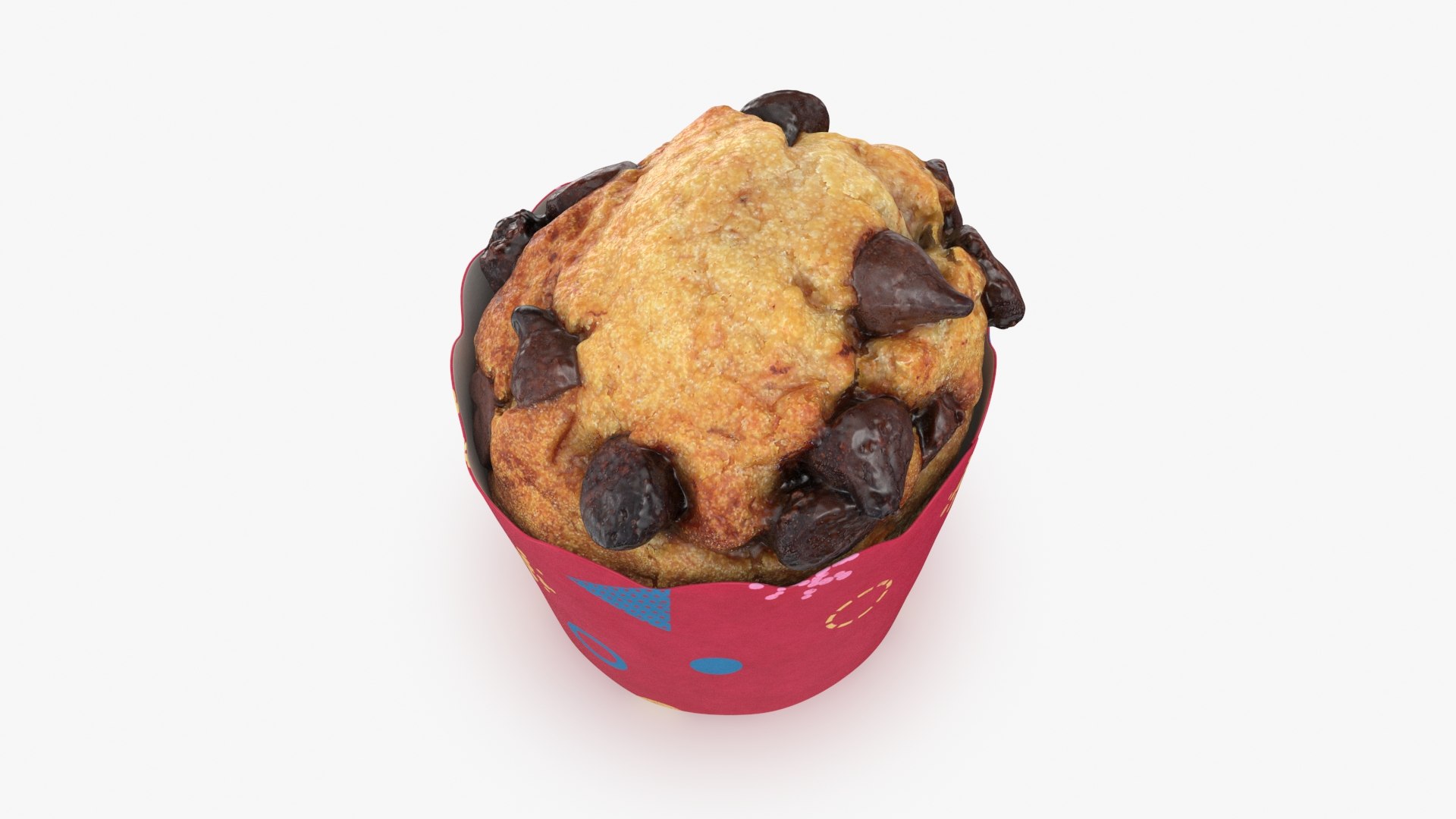 Chocolate Chip Muffins Model - TurboSquid 2162879