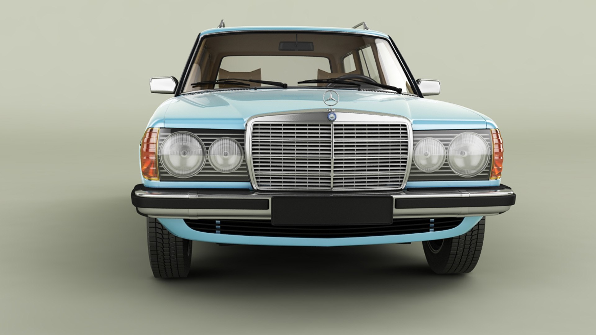 3D Mercedes-Benz W123 Estate - TurboSquid 2079582