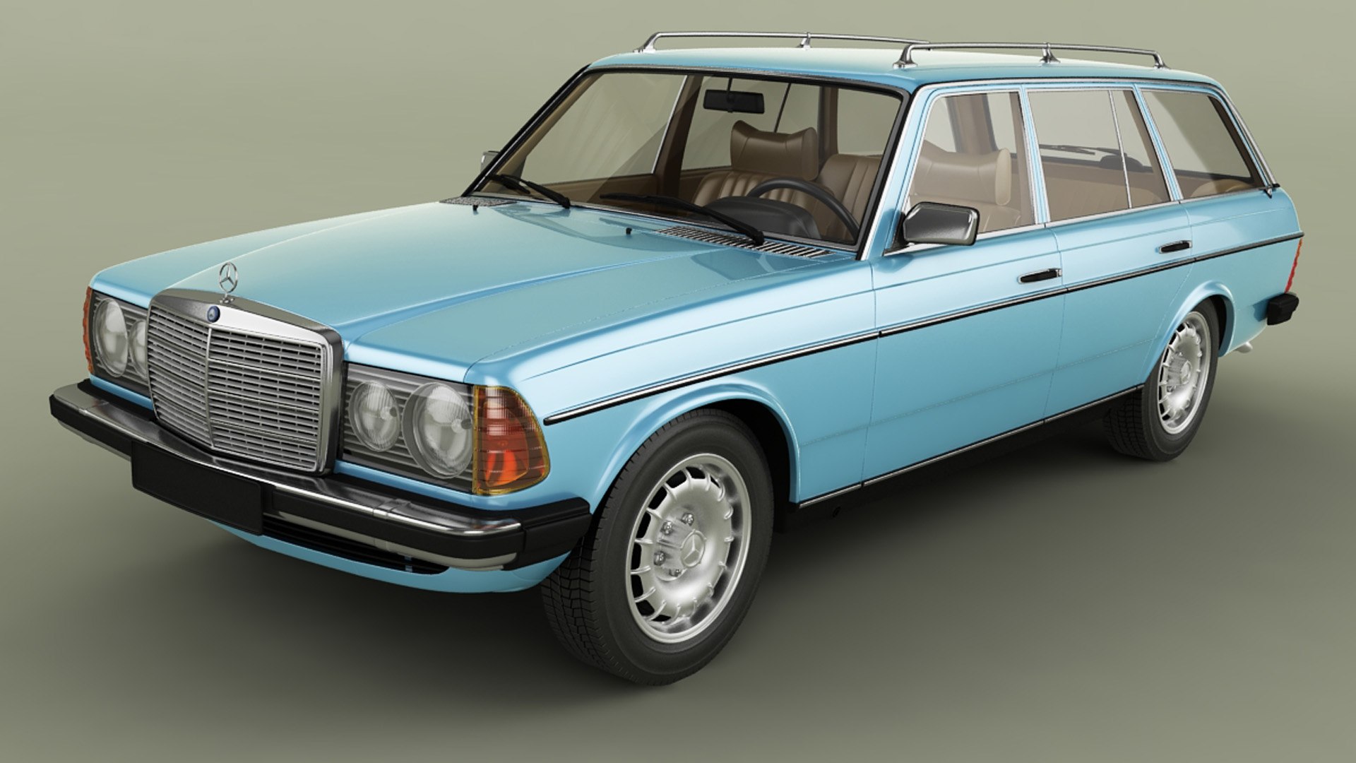 3D Mercedes-Benz W123 Estate - TurboSquid 2079582