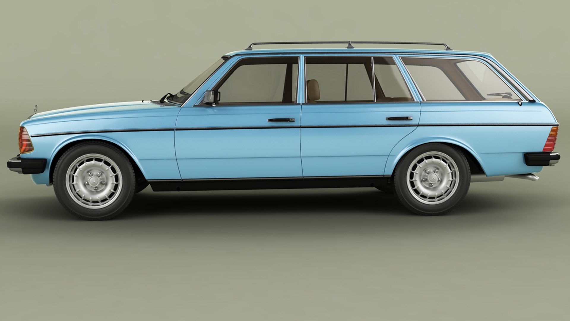 3D Mercedes-Benz W123 Estate - TurboSquid 2079582