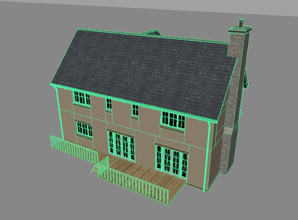3d model stock houses architecture pack
