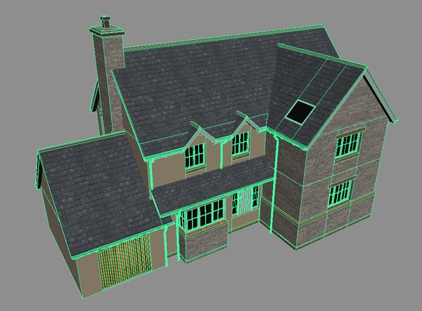 3d model stock houses architecture pack