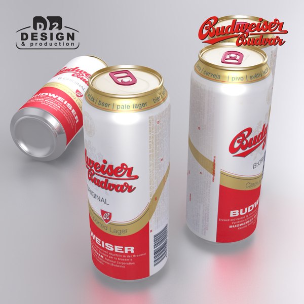 3d beer budweiser budvar model