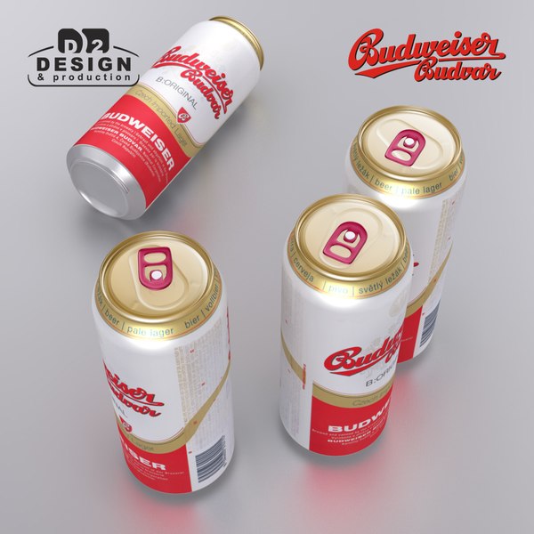3d beer budweiser budvar model