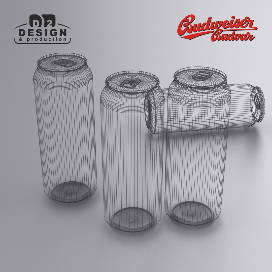3d Beer Budweiser Budvar Model
