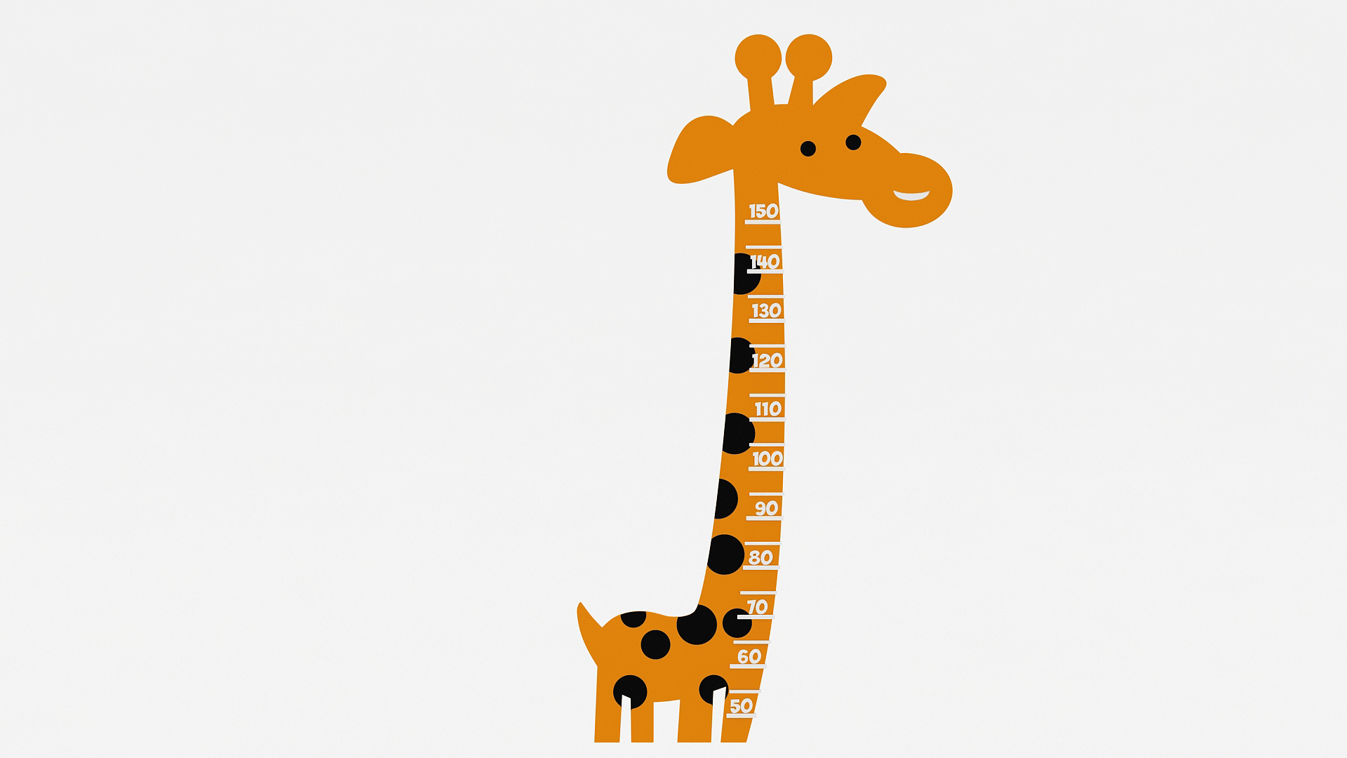 3D model stadiometer giraffe - TurboSquid 1556922