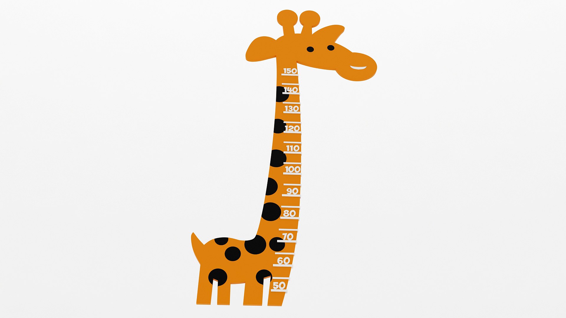3D model stadiometer giraffe - TurboSquid 1556922