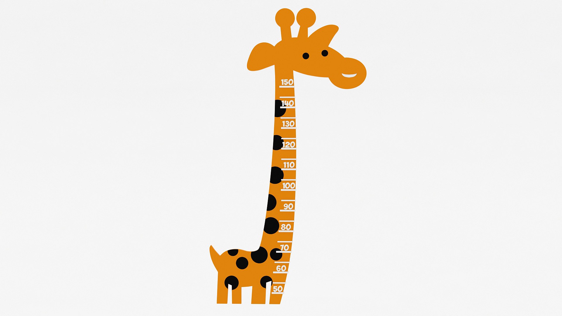 3D model stadiometer giraffe - TurboSquid 1556922
